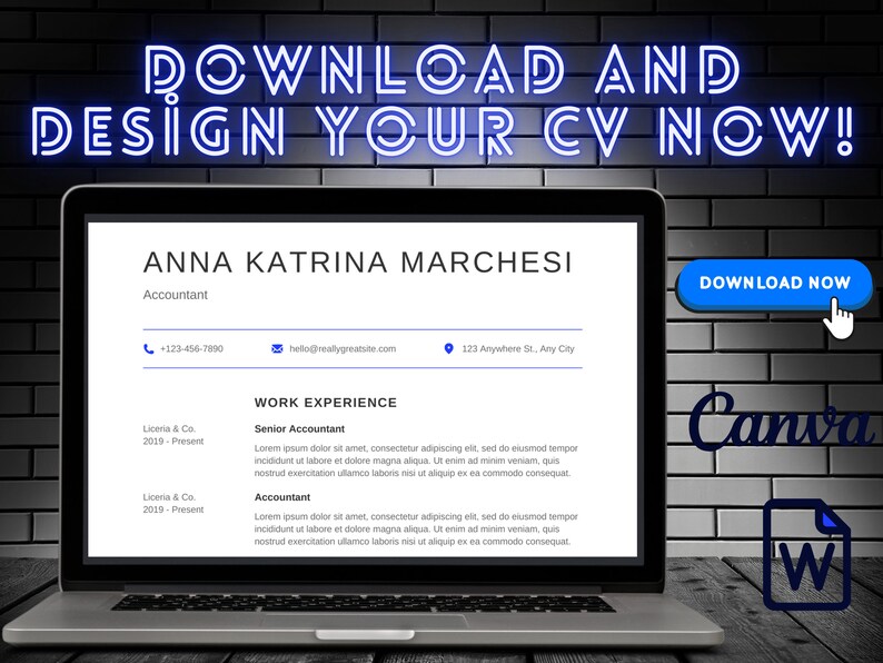 Minimalist & Professional Resume Template - Etsy