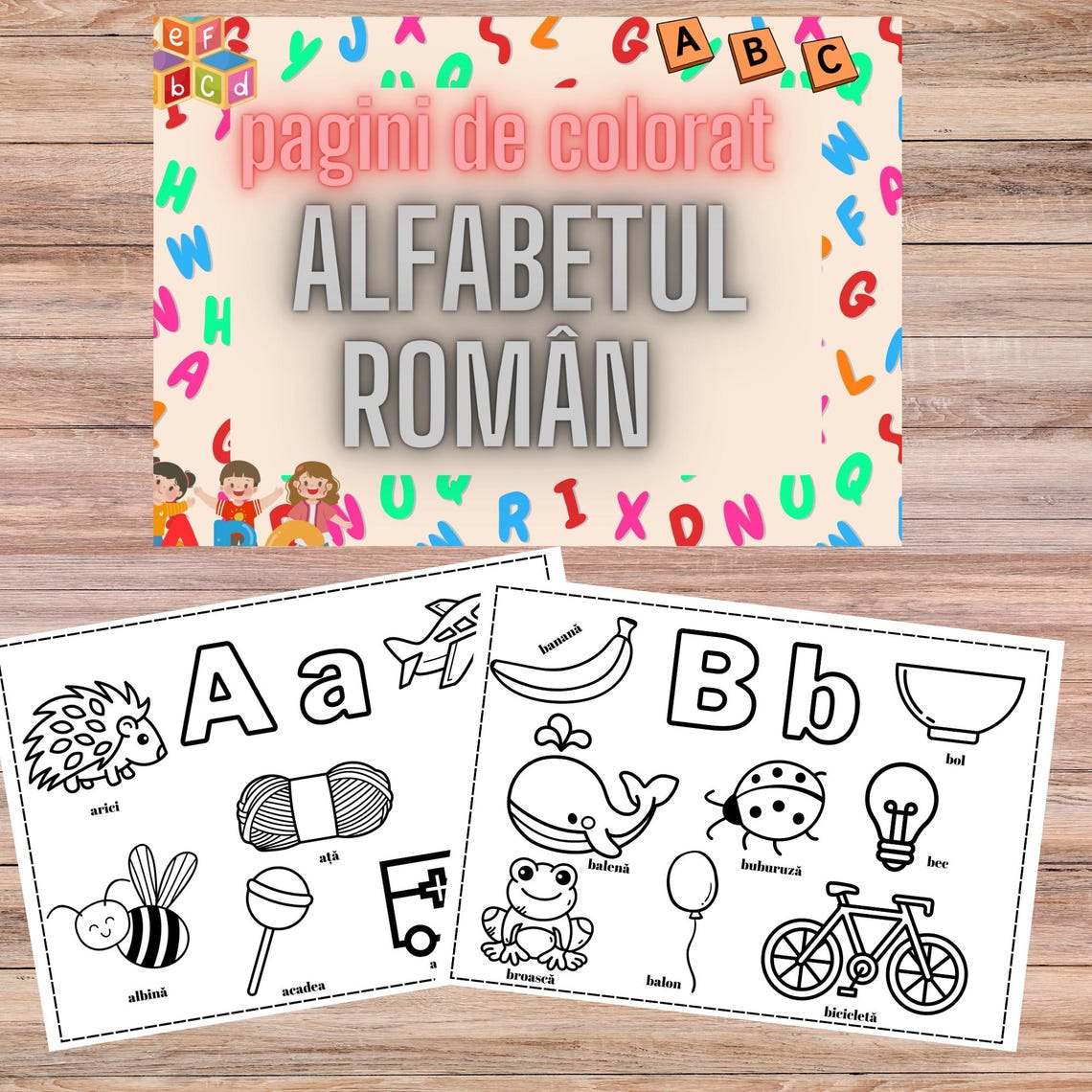 Alfabet Roman Pagini De Colorat PDF – Romanian Alphabet Printable for ...