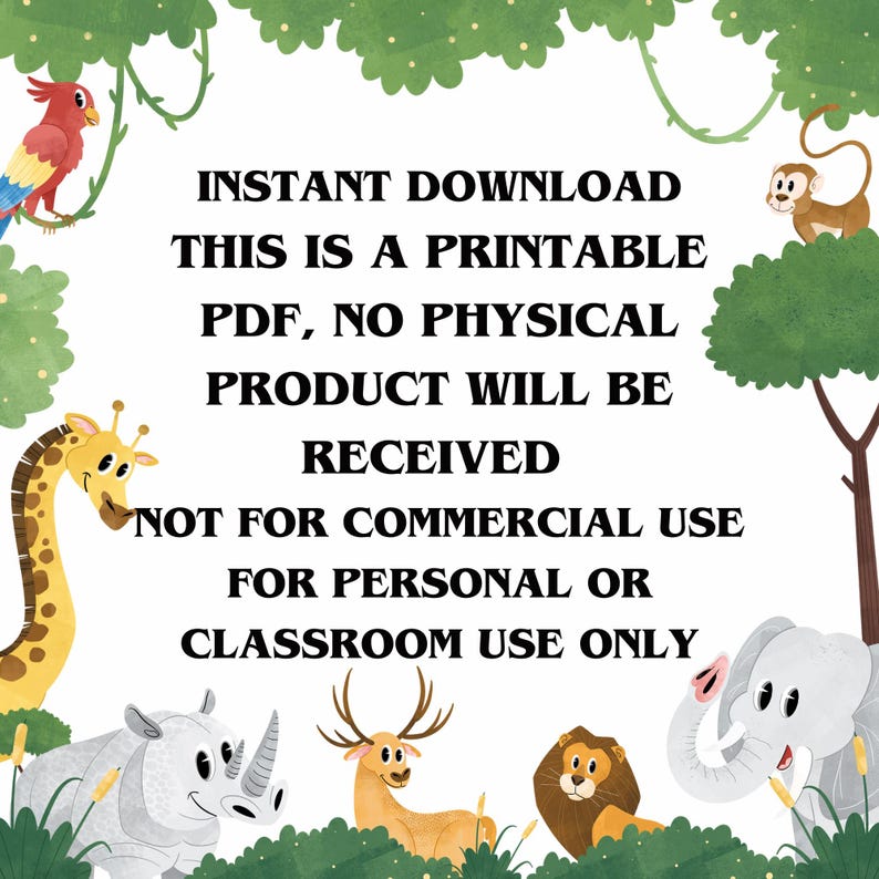 Printable Animal Coloring Pages | Fun and Easy Color Activity | Toddler ...