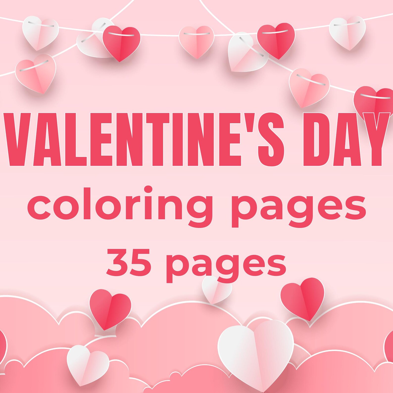 Printable Valentines Day Coloring Pages; Easy and Cute Designs for Kids ...