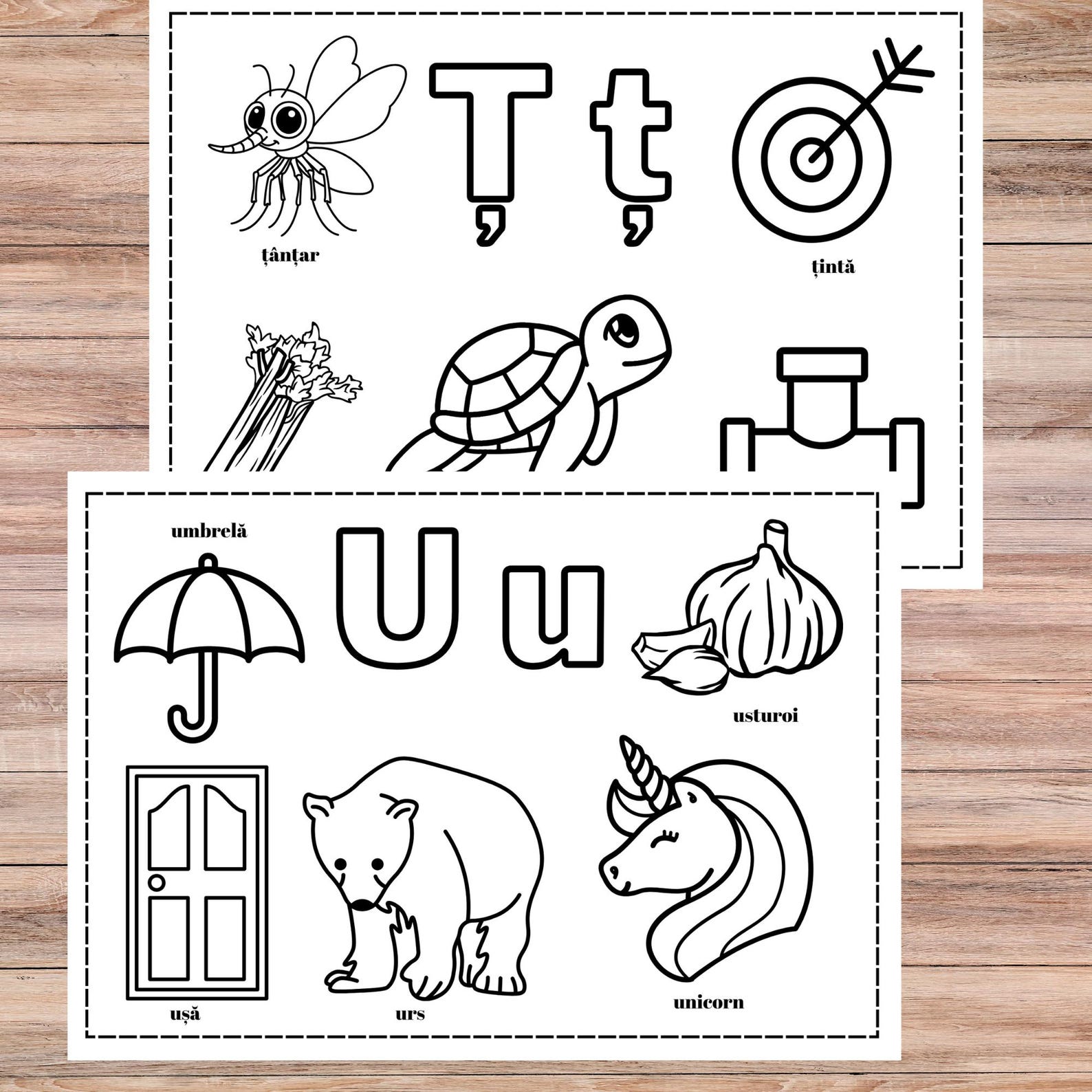 Alfabet Roman – Pagini De Colorat | Romanian Alphabet Coloring Pages ...