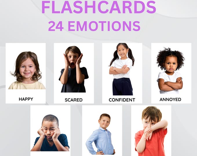 Emotions Flashcards Printable | Feelings Flash Cards | Kindergarten ...