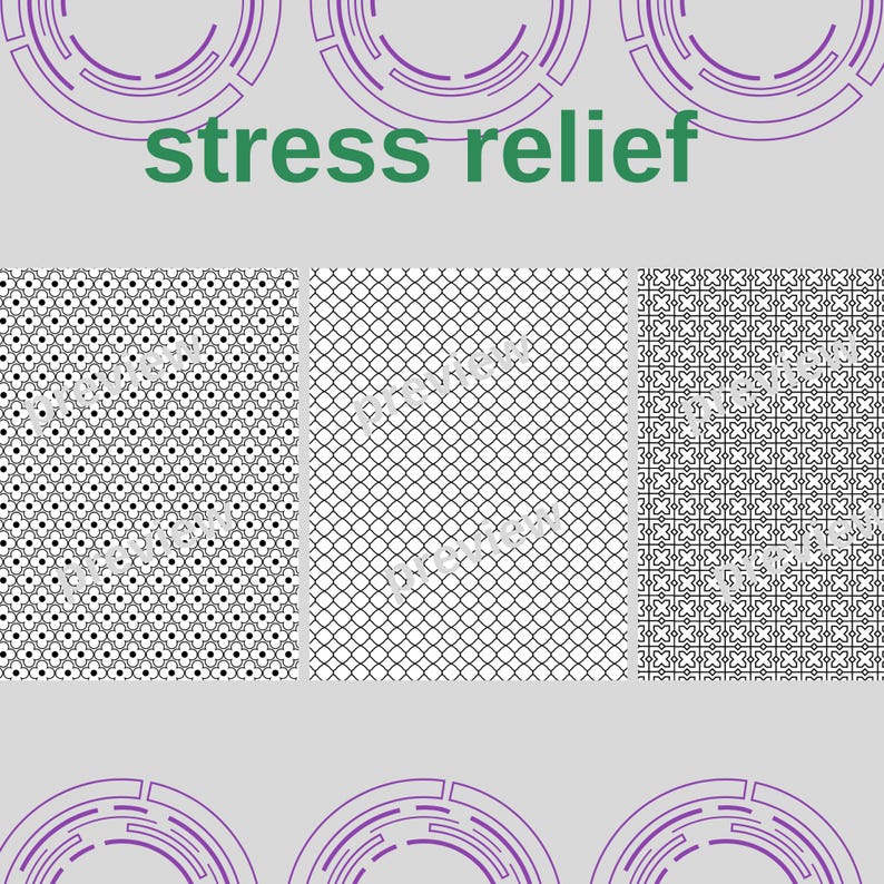 Printable Satisfying Patterns Coloring Pages | Relaxing Anti-stress ...