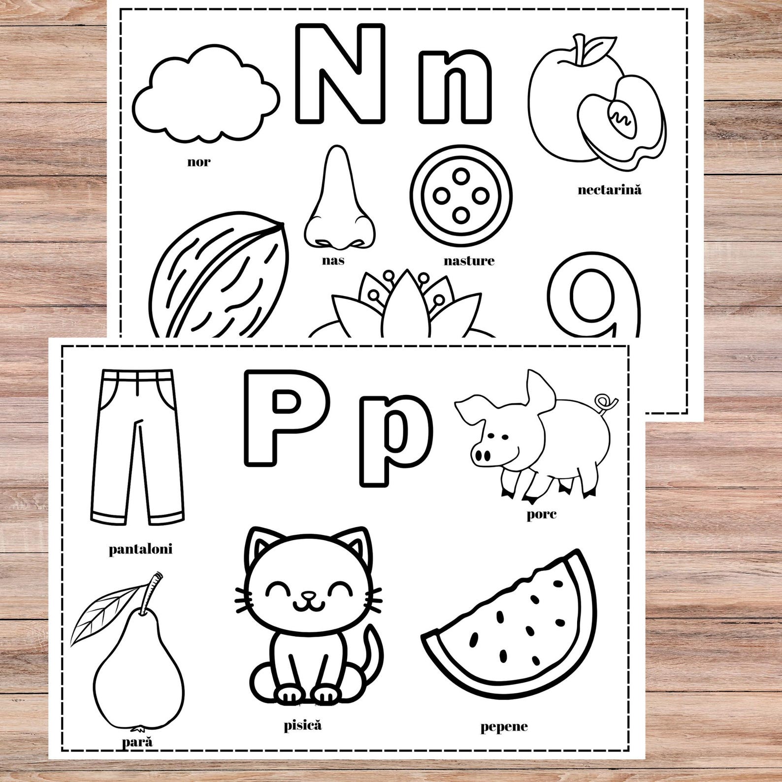 Alfabet Roman – Pagini De Colorat | Romanian Alphabet Coloring Pages ...