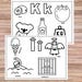 Alfabet Roman – Pagini De Colorat | Romanian Alphabet Coloring Pages ...
