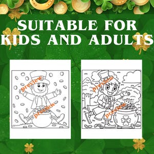 St. Patrick’s Day Coloring Pages – Printable PDF – 20 Fun Designs for ...