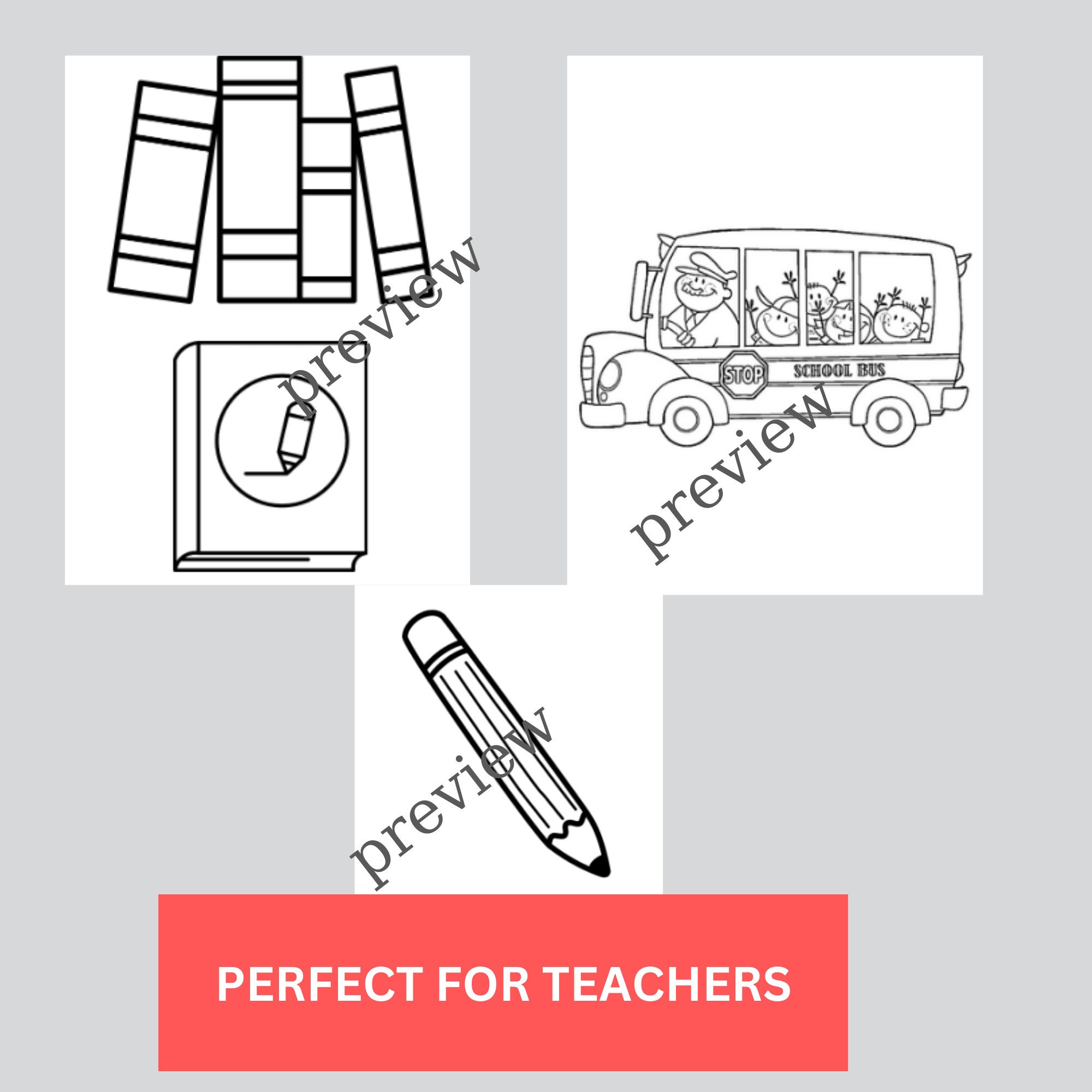 Back to School Large Print Coloring Pages Preschool Coloring Printable ...