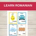 Bilingual Romanian Alphabet Flashcards: Learn Romanian (digital ...