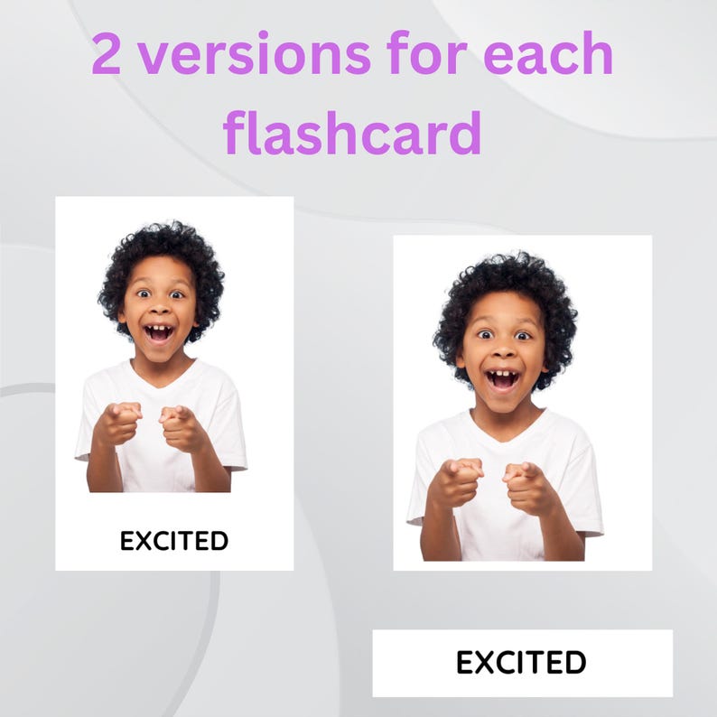 Emotions Flashcards Printable – Montessori Feelings Cards for Toddlers ...