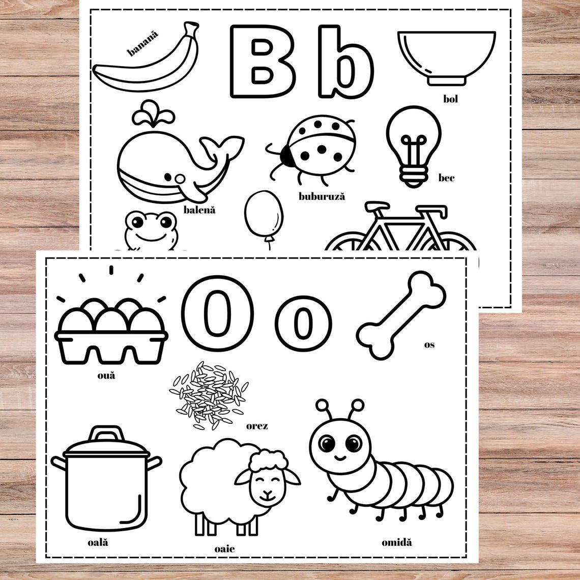 Alfabet Roman Pagini De Colorat PDF – Romanian Alphabet Printable for ...