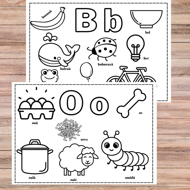 Alfabet Roman – Pagini De Colorat | Romanian Alphabet Coloring Pages ...