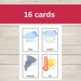 16 Weather Flash Cards / Educational Printables for Kids / Preschool ...