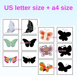 Butterfly Shadow Matching Cards / Montessori Homeschool Printable ...