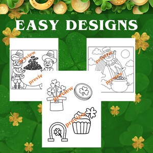 St. Patrick’s Day Coloring Pages – Printable PDF – 20 Fun Designs for ...