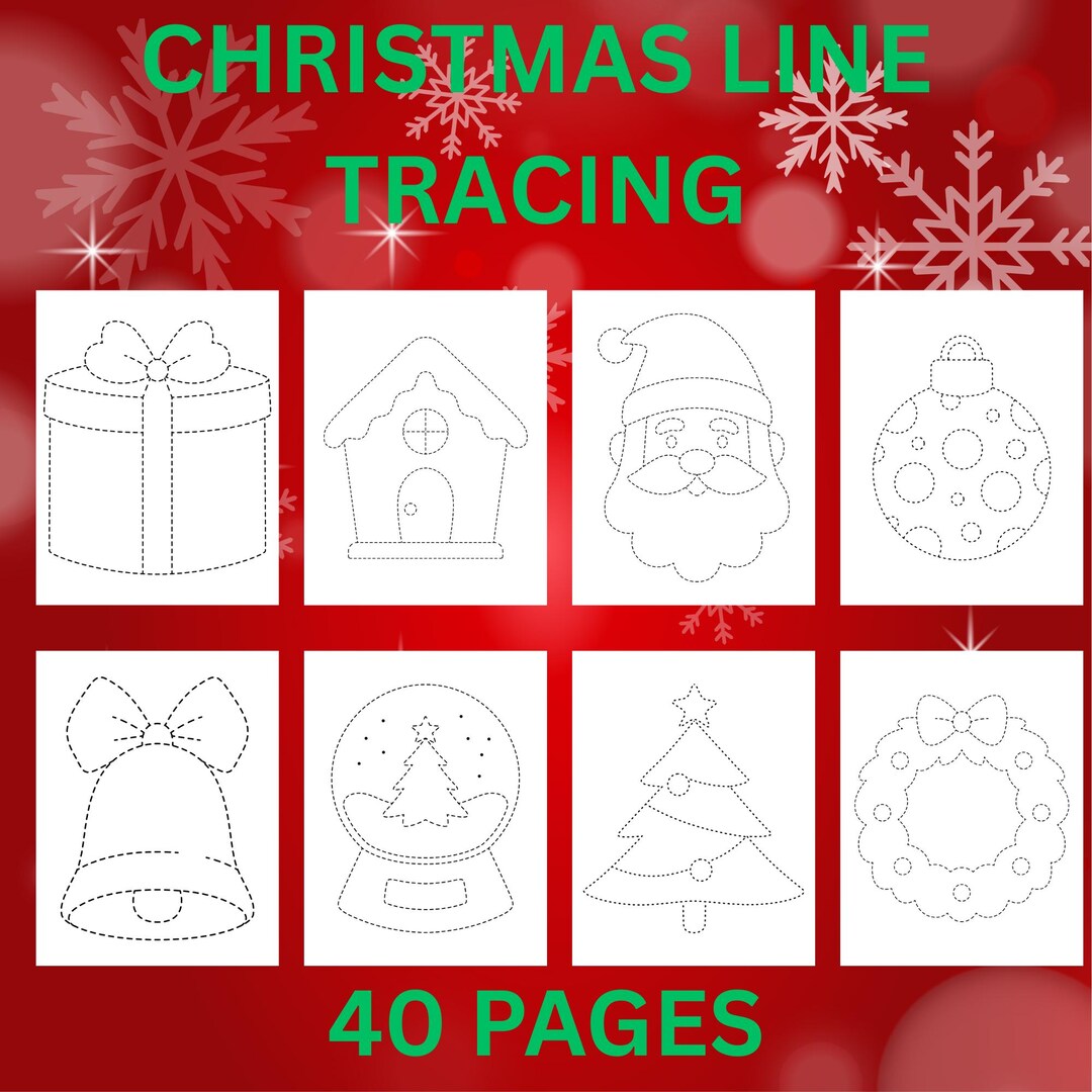 Christmas Tracing Lines / Handwriting Practice / Fine Motor Skills ...