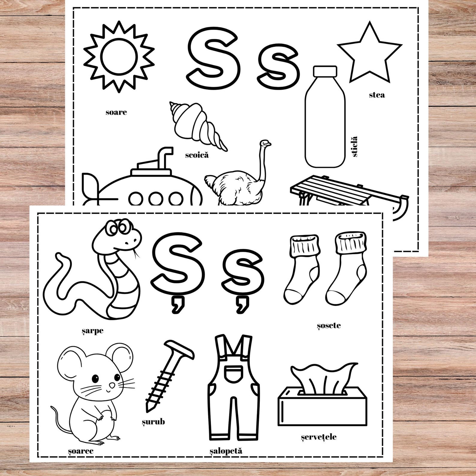 Alfabet Roman – Pagini De Colorat | Romanian Alphabet Coloring Pages ...