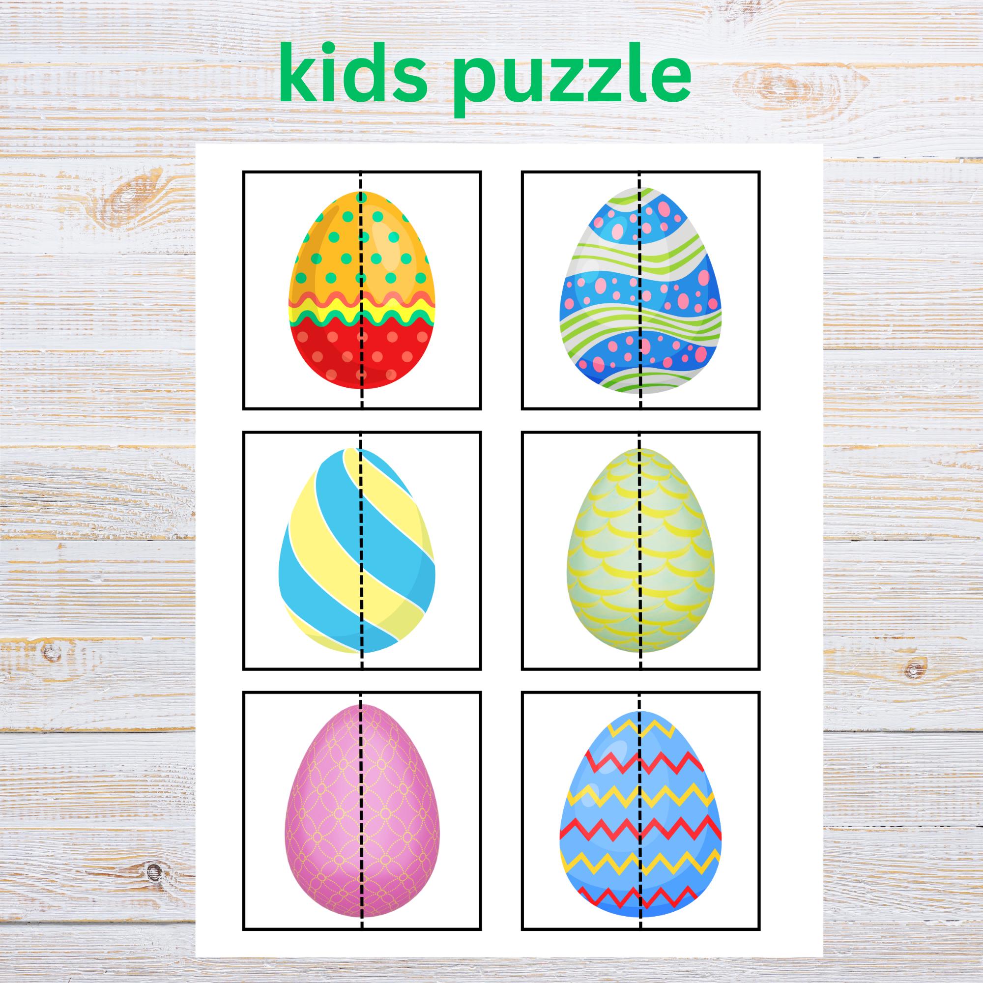 Easter Eggs Matching Game Printable / Toddler Preschool Memory Game ...