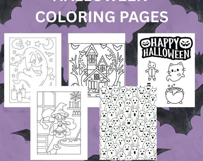 HALLOWEEN Coloring Pages by Code for Preschool Kids, Simple & Easy ...