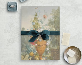 Printable Wedding Vellum Overlay, Invitation Overlay, 5x7 Invitation ...