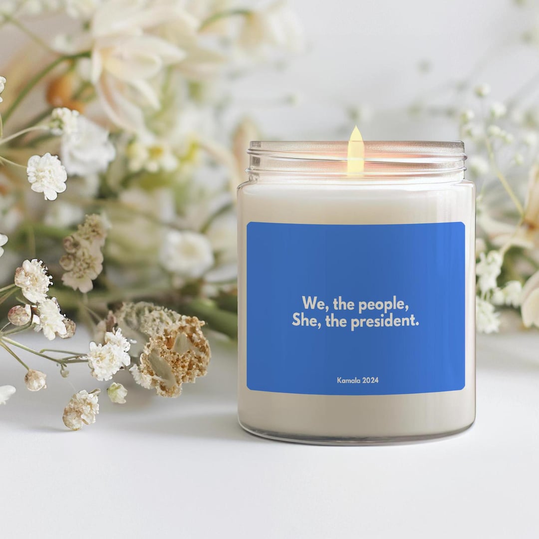 Kamala Harris Candle, We the People Candle, Kamala Harris Merch, Kamala ...