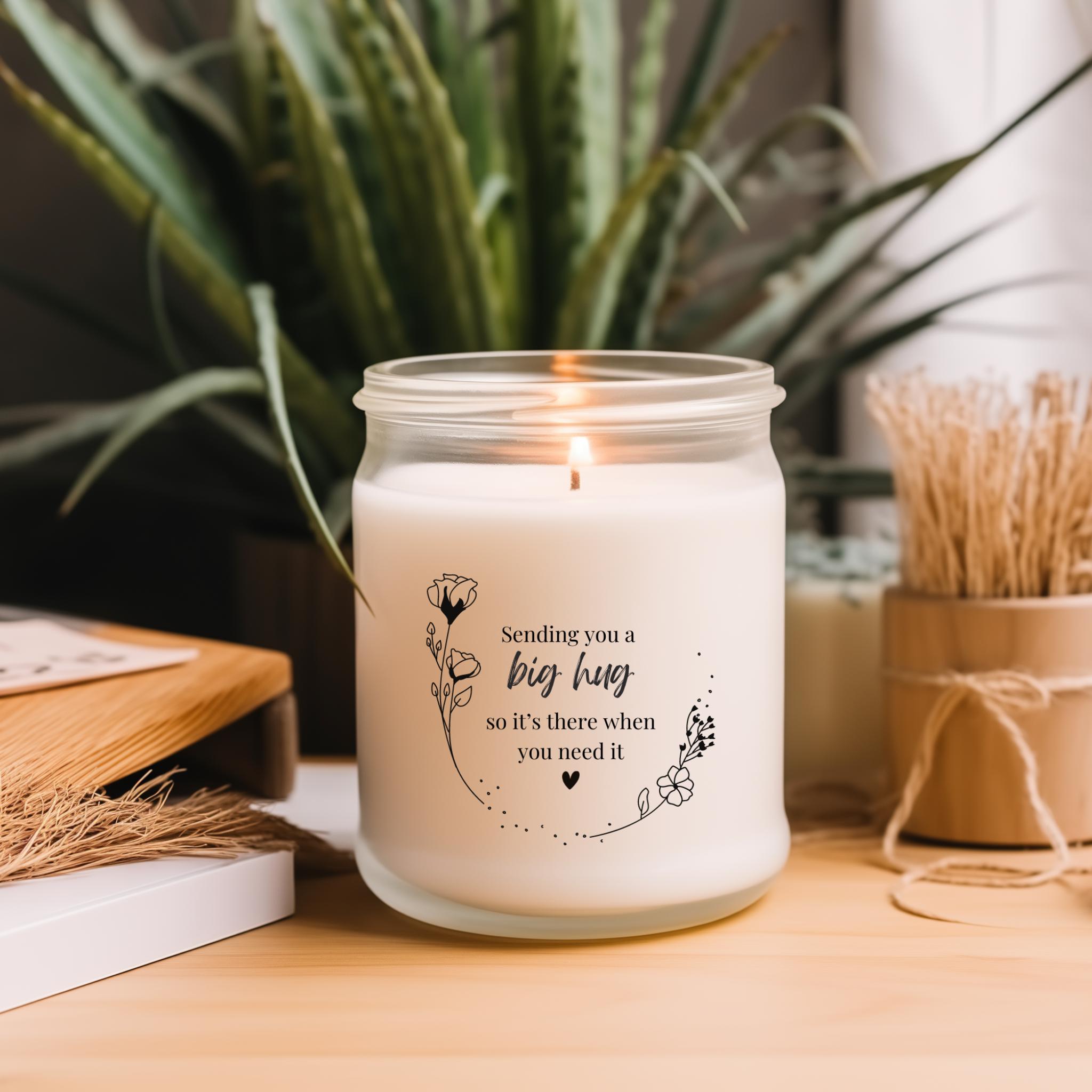 Warm Hugs in Times of Grief: Memorial Candle for Condolences, and a ...