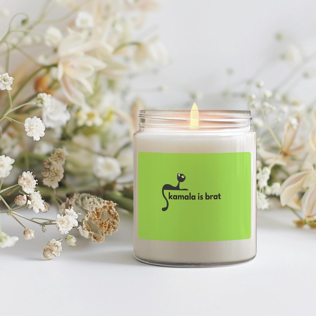 Kamala Harris Candle, Kamala Harris Merch, Childless Cat Lady, Cat ...