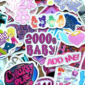 Y2K Aesthetic Stickers 2000s Nostalgia Mystery Sticker Bundle - Etsy