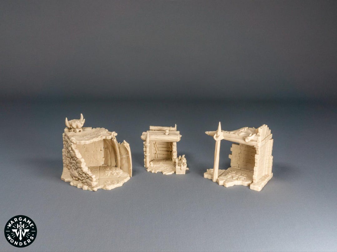 Hovels Kingdom of Azragor of the Orcs - Etsy