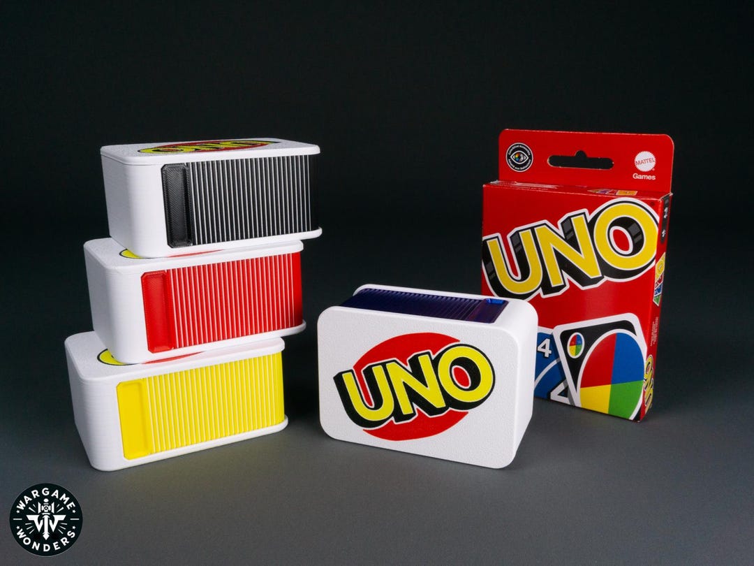 UNO Card Box, Fits Also Other Variants Flip!, Extreme, Party, Bingo ...