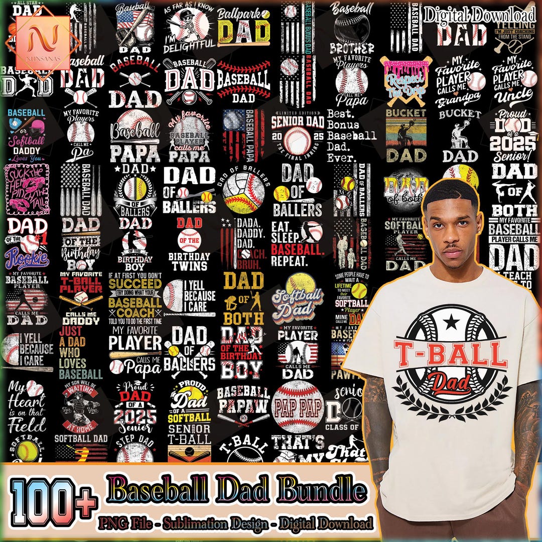 100+ Files Baseball Dad PNG Bundle, Game Day Png, Bucket Dad Png ...