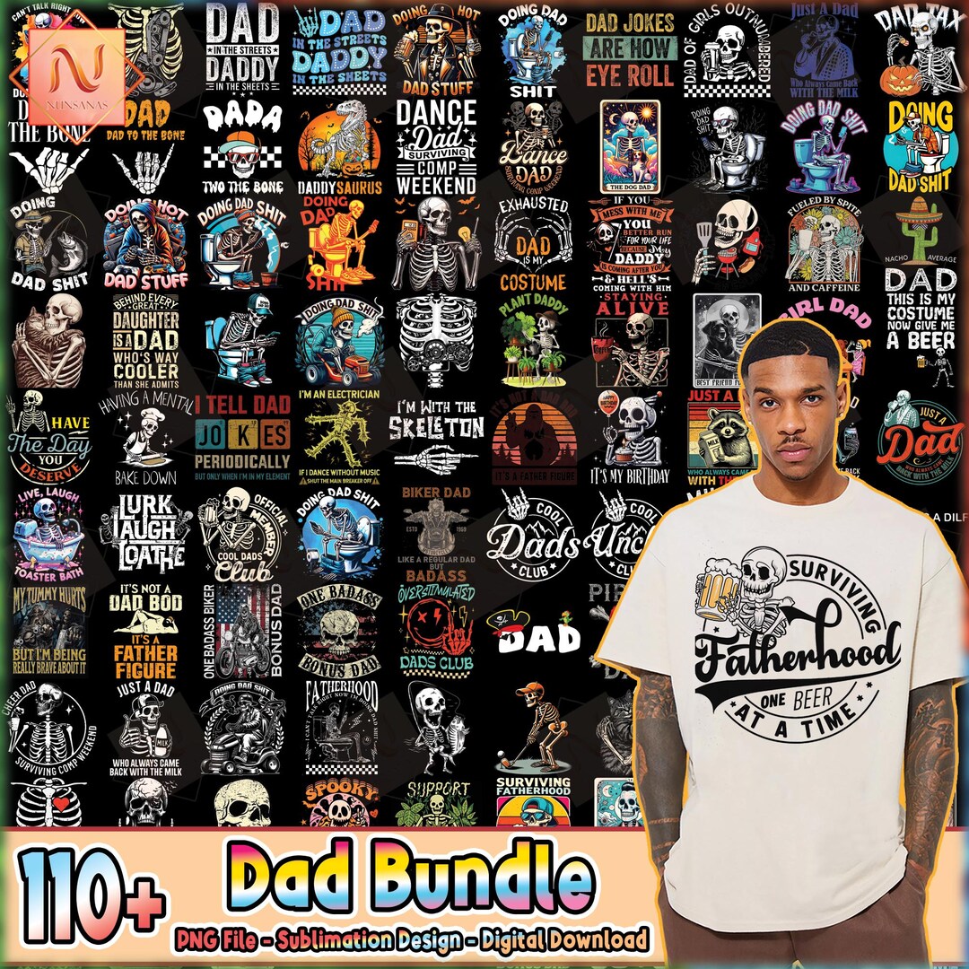 110+ Files Father's Day Png Bundle, Dad Lover Png, Dad is My Hero Png ...