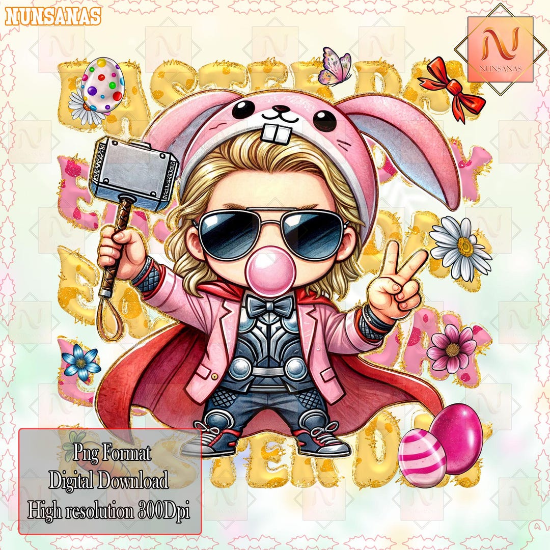 Superhero Easter Png, Easter Day Png, Bonus 20 Designs Easter Png ...
