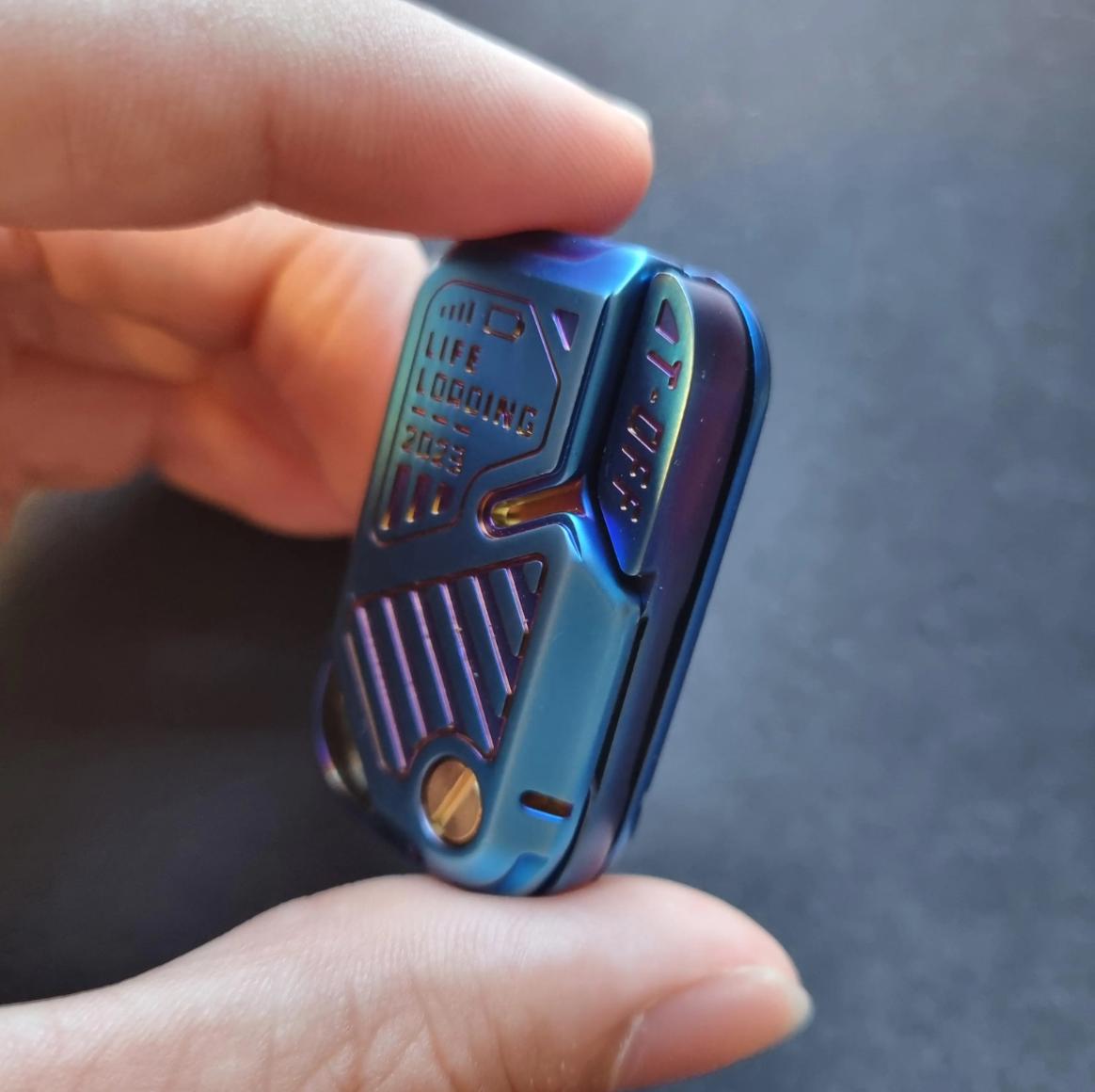 Zero One EDC Metal Slider | Blue Chrome Stress Toy | Magnetic Fidget ...