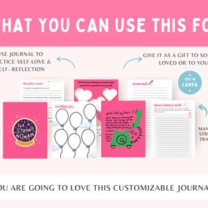 Digital Self Love Journal for Students,plr Resell,positive Affirmations ...