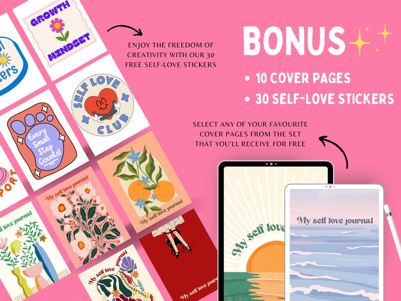 Digital Self Love Journal for Students,plr Resell,positive Affirmations ...