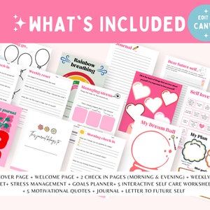Digital Self Love Journal for Students,plr Resell,positive Affirmations ...