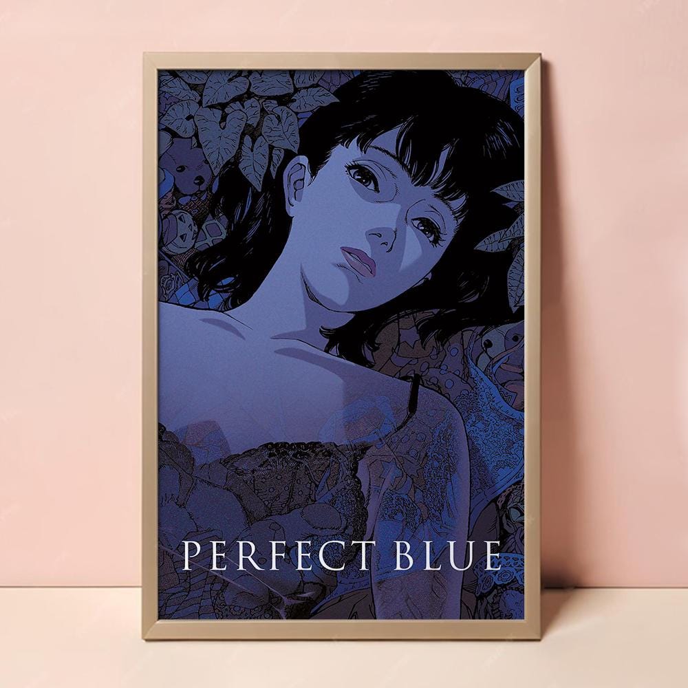Perfect Blue Movie Poster,wall Art, Home Decor, High Quality Canvas ...