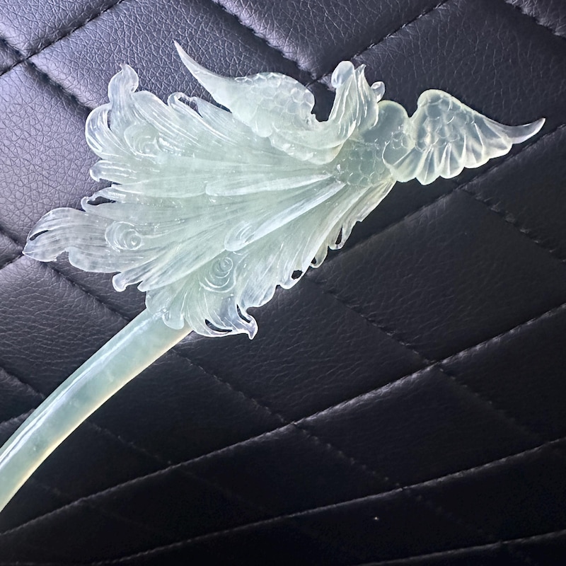 Hair Pins Stick Jade - Etsy