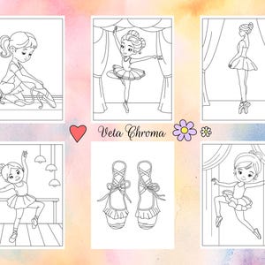 Ballerina Coloring Pages for Kids 10 Coloring Pages Cute Ballerinas for ...