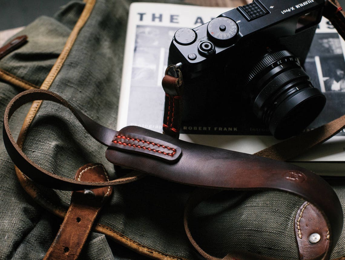 Handmade Leather Camera Strap: Camera Strap for Digital and Film ...
