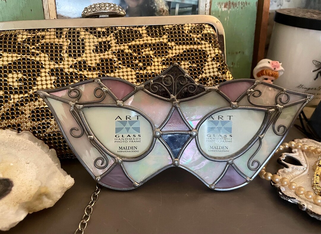Vintage Frame Malden International Designs Hand-made Stained Glass ...