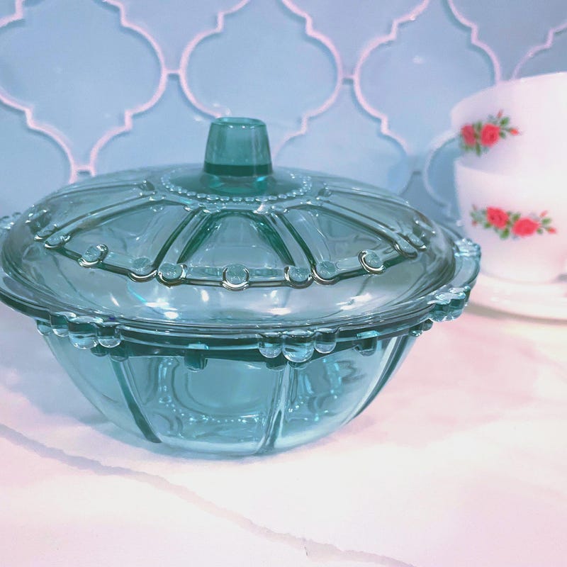 Glass Candy Bowl - Etsy