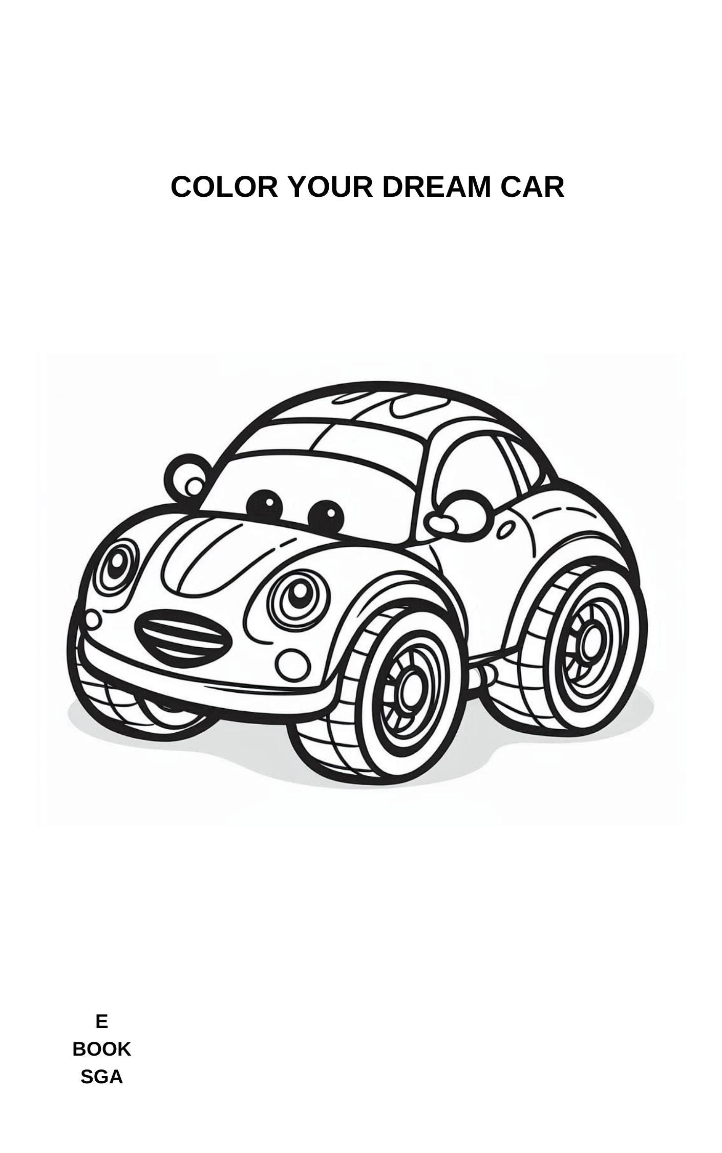 Color Your Dream Car - Coloring Book for Kids - Fun Coloring - Coloring ...