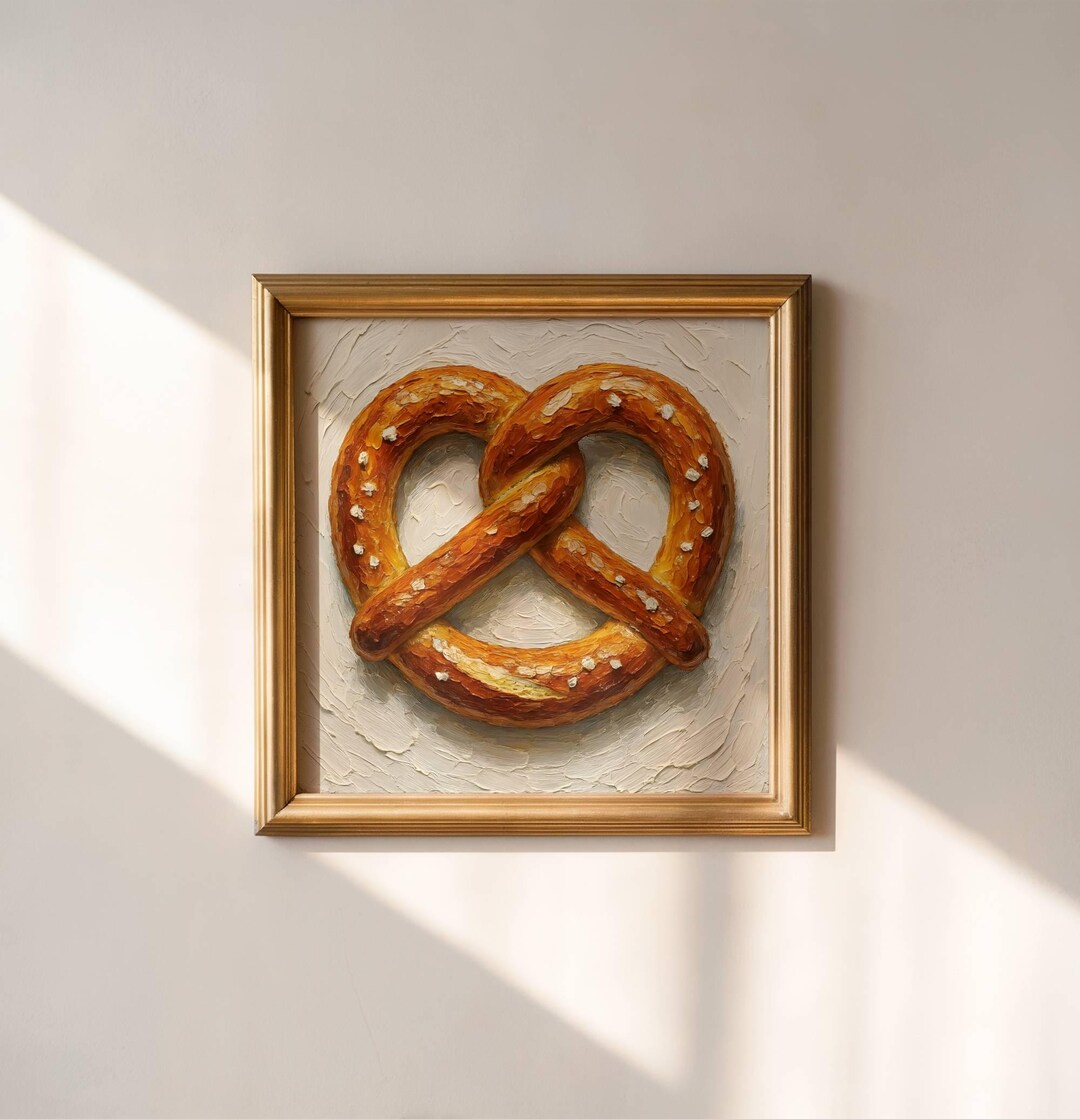 Pretzel Art Print: Eclectic Kitchen Wall Decor (digital Download) - Etsy