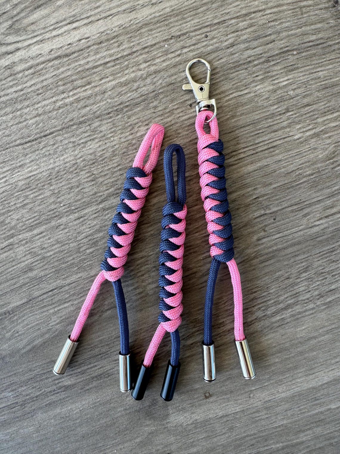 Pick Your 3 Small Decorative Paracord Keychains. Perfect for Keychains, Purses, Backpacks ...