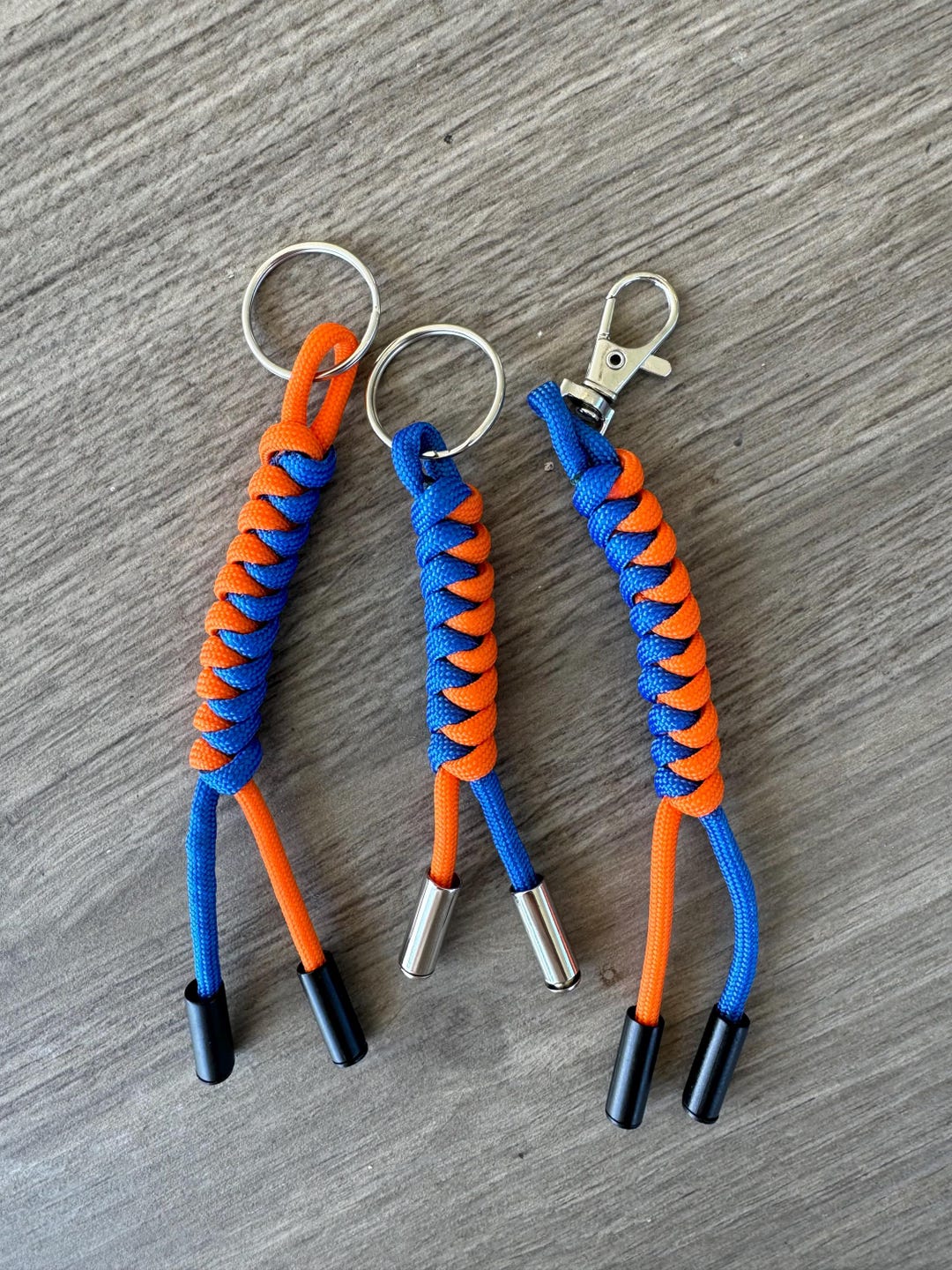 Pick Your 3 Small Decorative Paracord Keychains. Perfect for Keychains ...