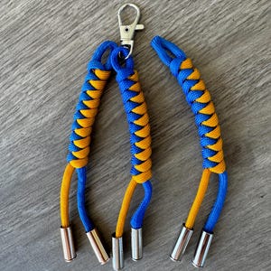 Pick Your 3 Small Decorative Paracord Keychains. Perfect for Keychains ...