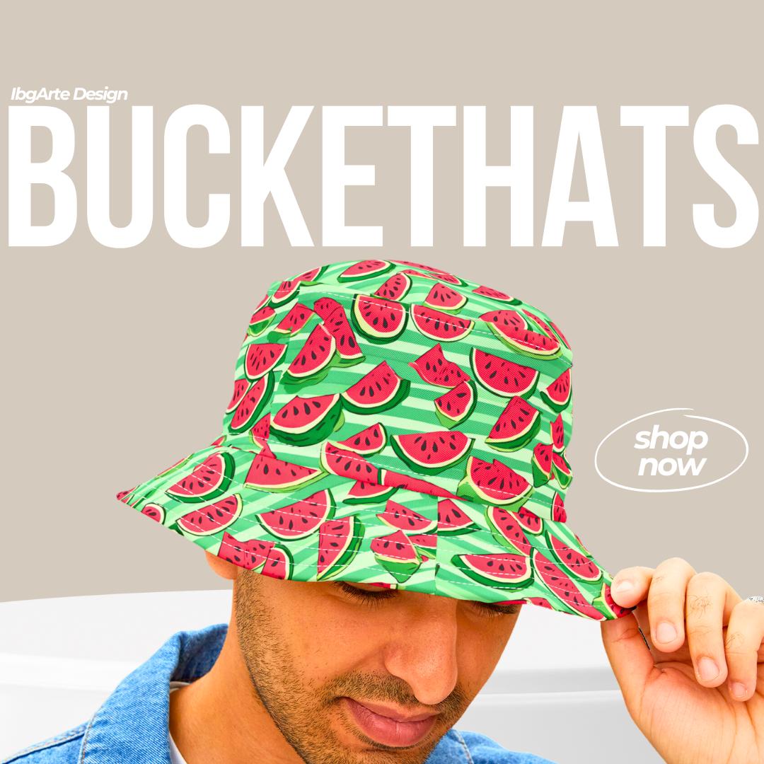 Bucket Hat, Watermelons, Fruits, Summer Hat, Exclusive Streetwear ...