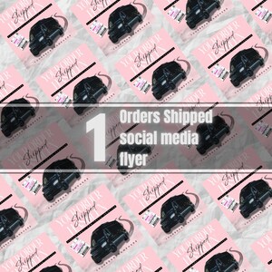 Your Orders Have Shipped Flyer, DIY Shipping Flyer Template ...