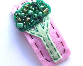 Hedgehog Hair Clip Wool Felt | Etsy